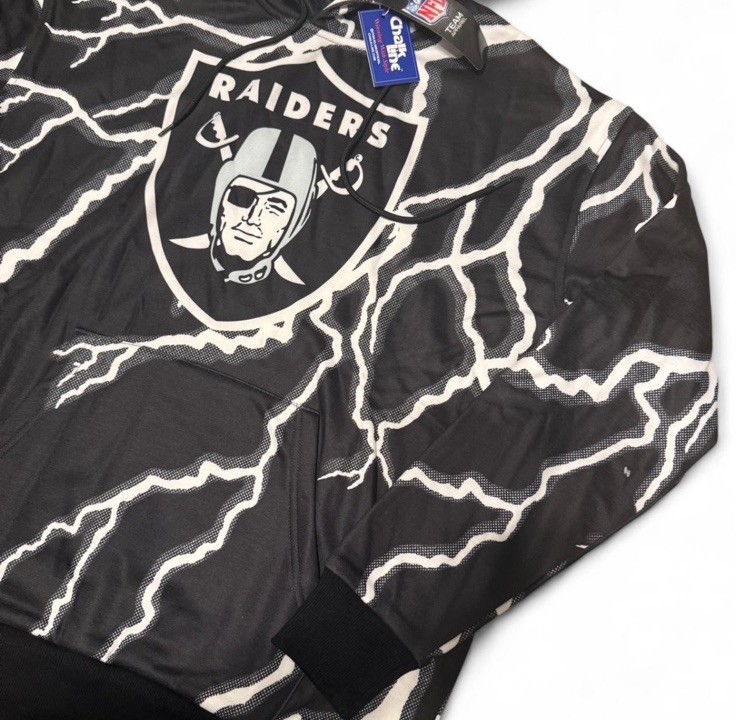 NFL Chalk Line Los Angeles Raiders Hoodie | eBay UK