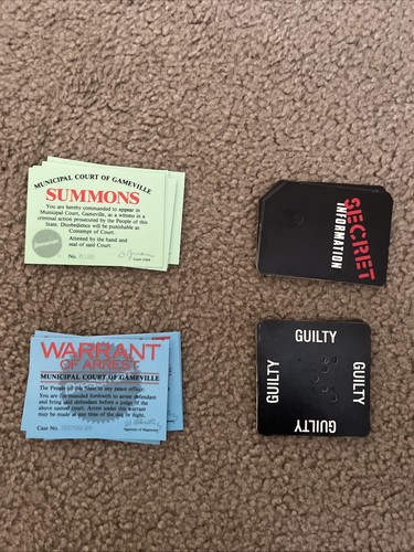 Lie Detector Game Replacement Cards: Guilty, Summons, Warrant And ...