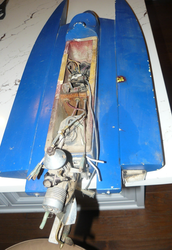 MODEL RACING BOAT w/ K&B 3.5cc ENGINE 29 1/2" long vintage untested | eBay