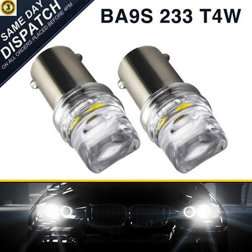 BA9S 233 T4W Led Smd Xenon White Side Light Bulbs Lamps Canbus No Error ...