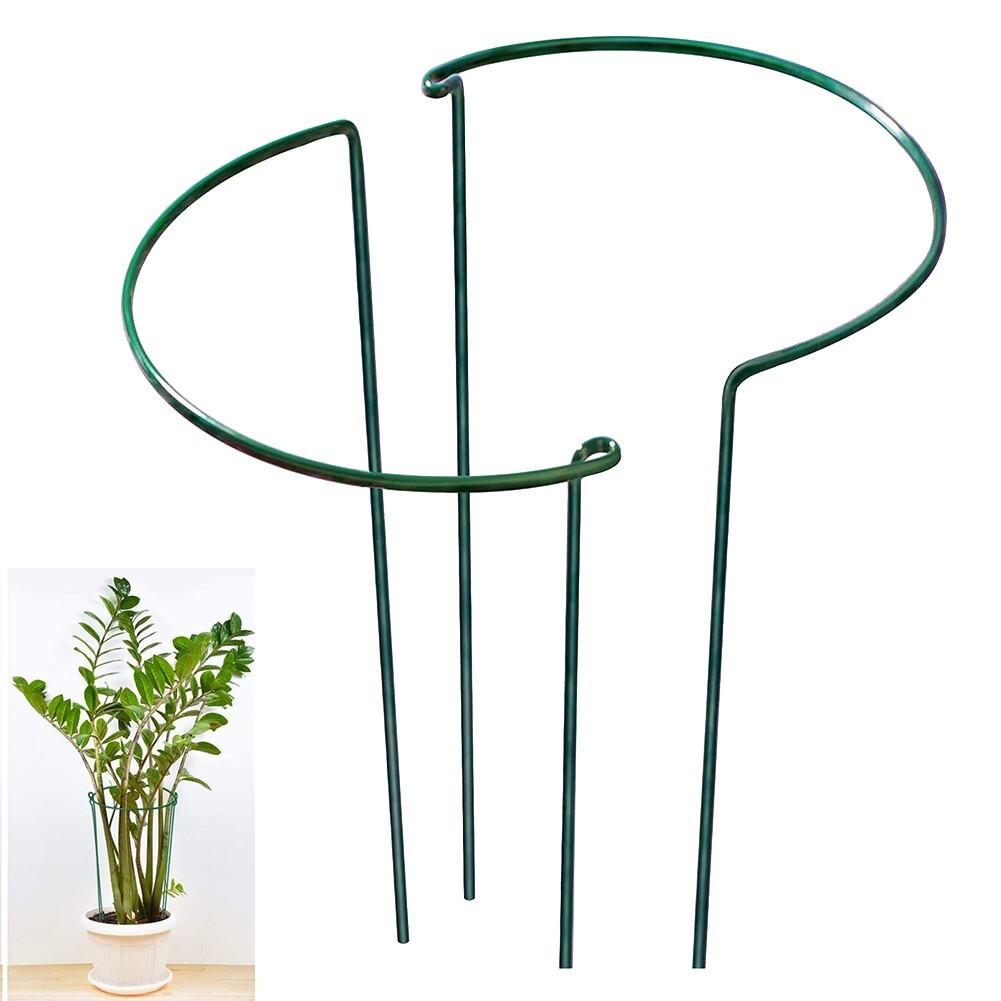 Sturdy Metal Plant Support Stakes for Garden - Keep Flowers and ...