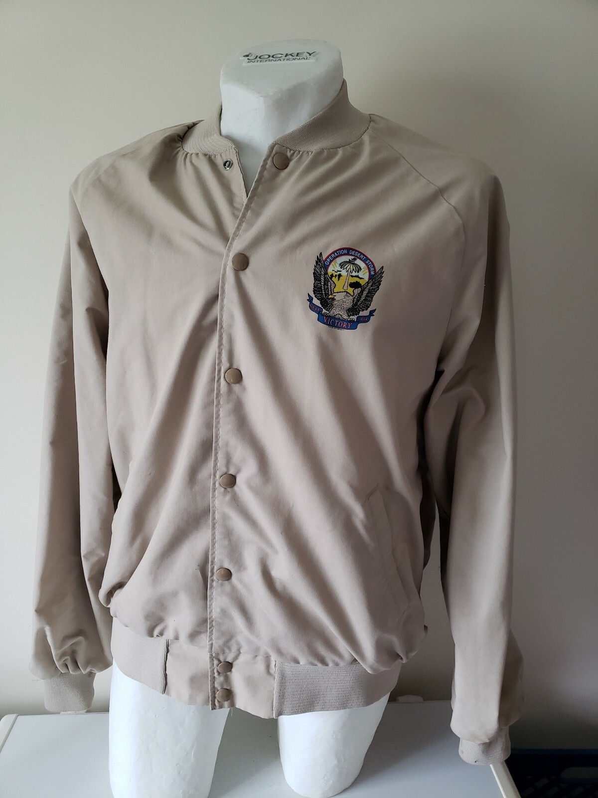 Vintage Operation Desert Storm Jacket American Flag We are the Thunder ...