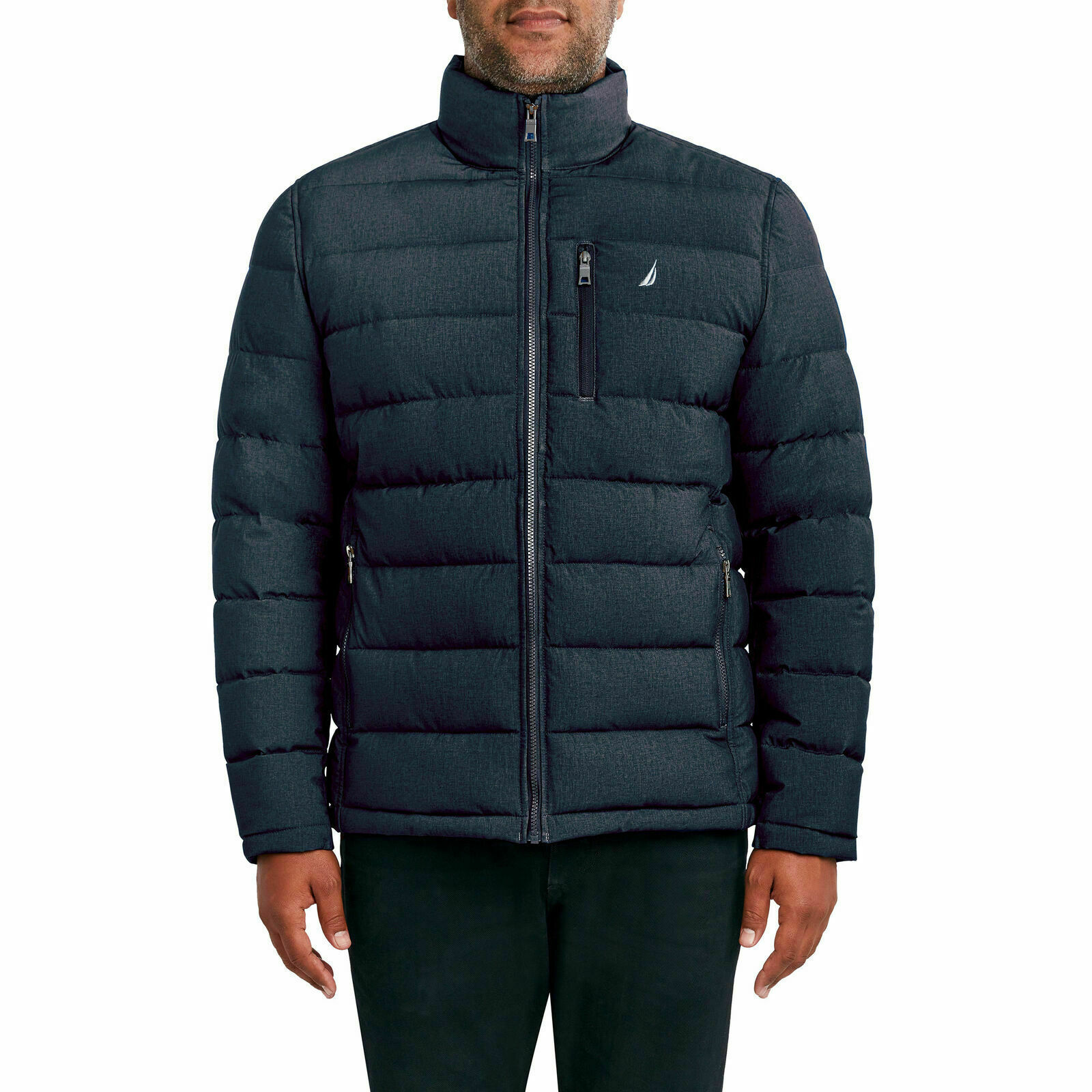 Nautica Men's Stretch Puffer Performance Jacket Water Resistant | F44 ...
