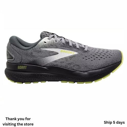Brooks Men's Ghost 16 Running Shoes,Color: Primer/Grey/Lime | eBay