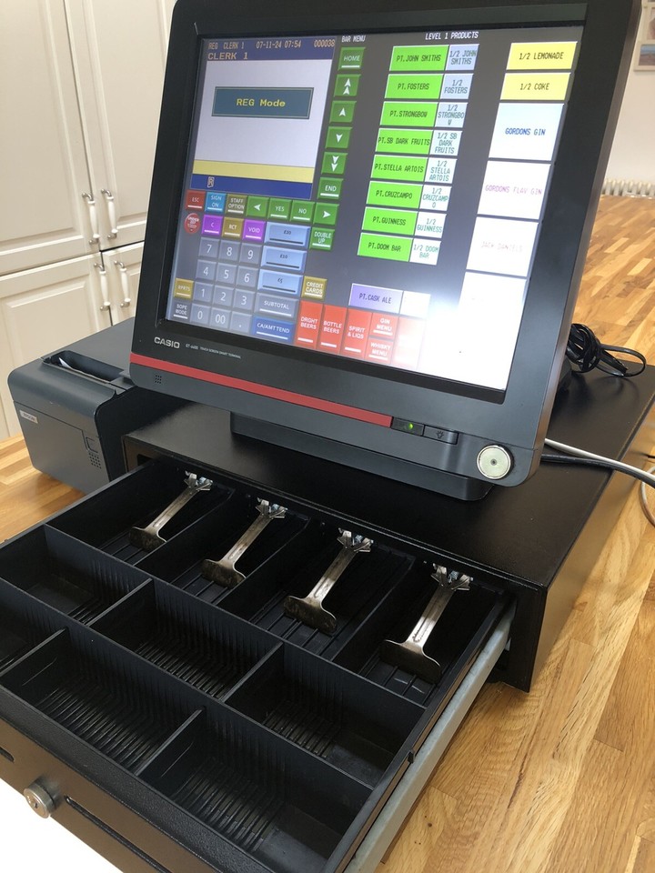 Casio QT 6600 Epos Pos Till Cash Register Tills Registers Bar Pub ...