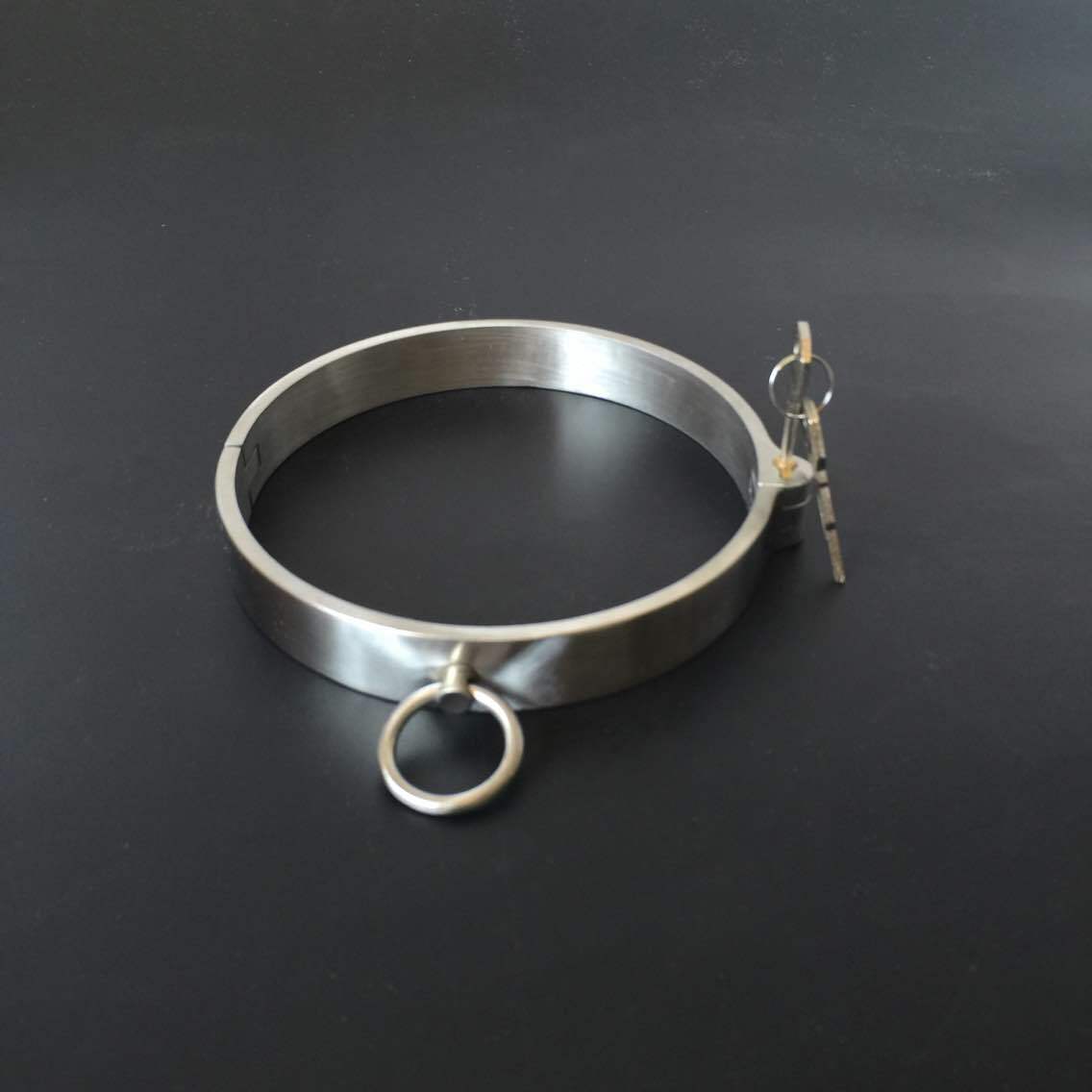 Stainless Steel/Metal Lockable Slave Neck Collar Choker Bondage ...