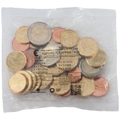 Kroatien Euro-Starter-Kit 2023 - 33 Münzen - 13,28 Euro - im original ...