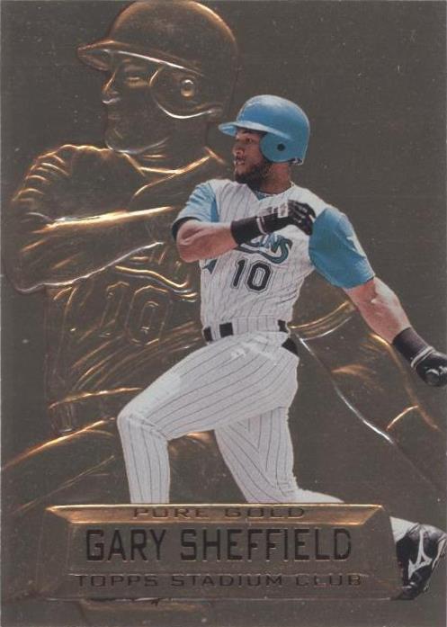 1997 Topps Stadium Club - Pure Gold Gary Sheffield #PG 9 Members Only ...