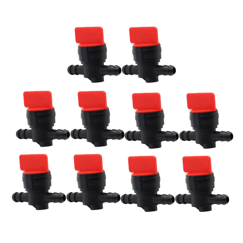 10pcs 1/4" In-Line Straight Fuel Gas Cut-Off/Shut-Off Valves For Small ...
