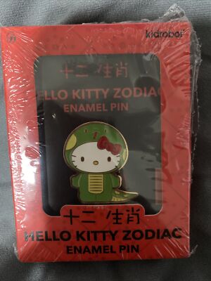 KIDROBOT HELLO KITTY Snake- ZODIAC ENAMEL PIN SANRIO 2022 NYCC - Sealed ...