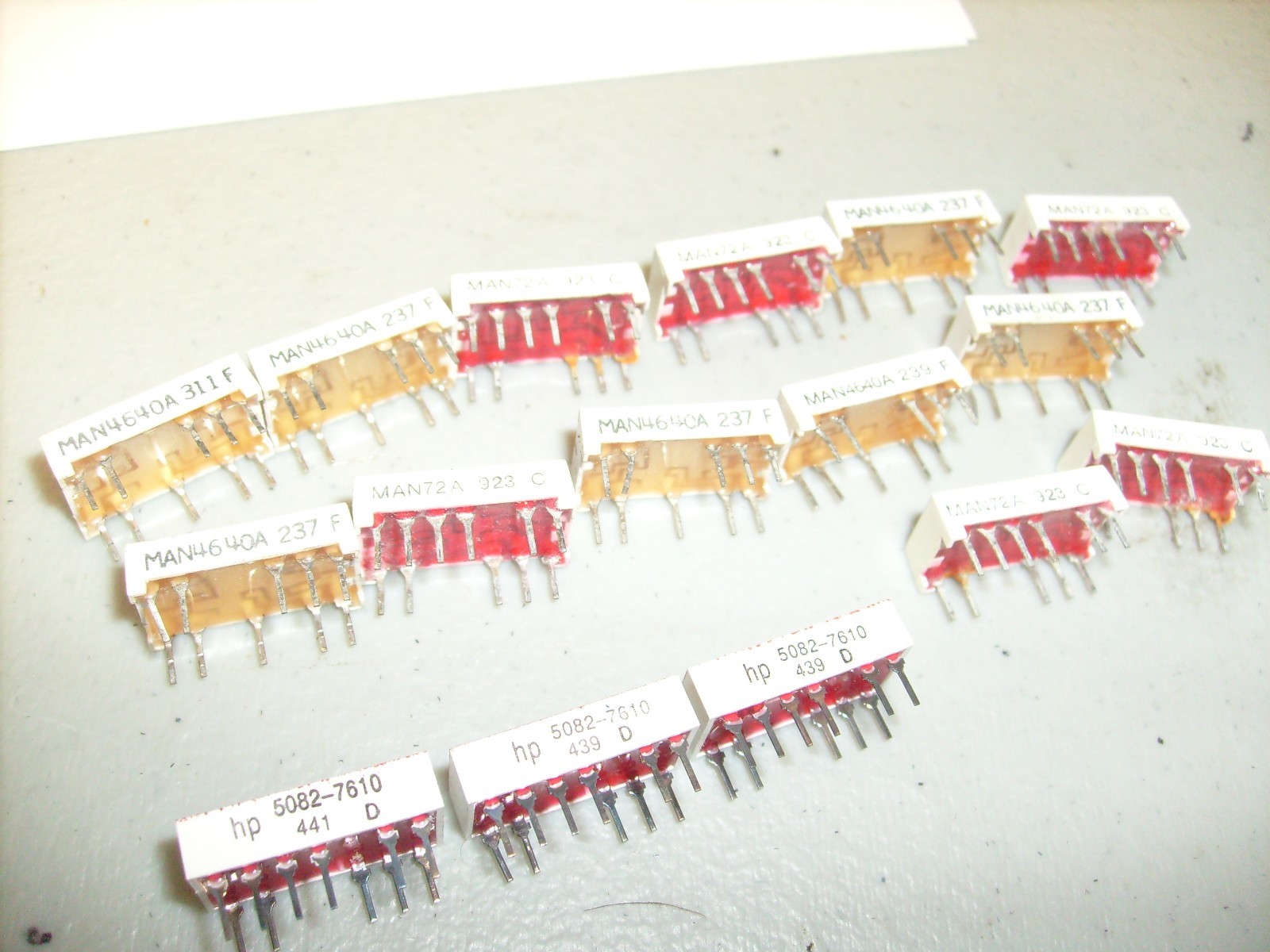 3 lot HP LED Display 5082-7340 Vintage Dot Matrix Hexa + MAN640A ...