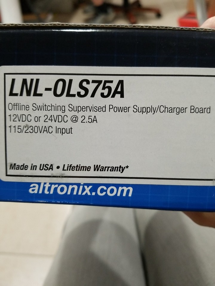 New Altronix LNL-OLS75A Offline Switching Supervised Power Supply ...