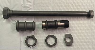Harley Panhead UL Parkerized Rear Axle Kit 48-57 Rigid Frame Welded Hex ...