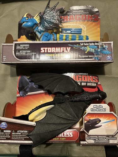 How To Train Your Dragon Toothless Missile Fire Figure Stormfly Spike ...
