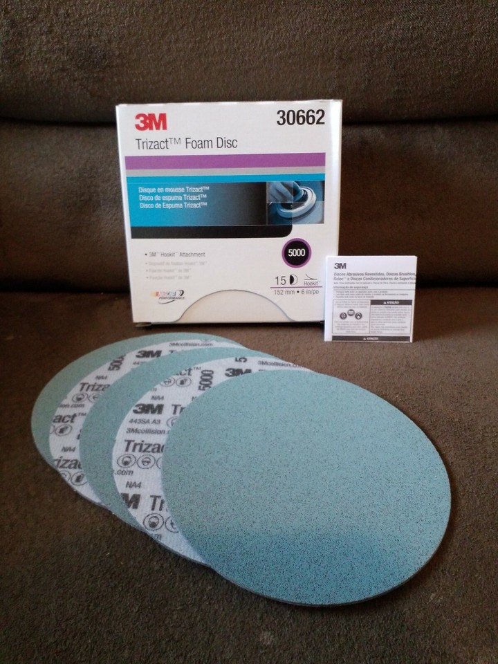 3M Trizact 5000 #30662 Hookit Foam Discs 6" (5 disc Kit ...