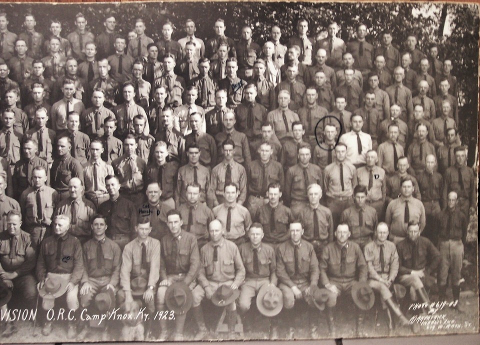 WW1 USA military army yard long 23 photograph 83 division ORC Camp Knox ...