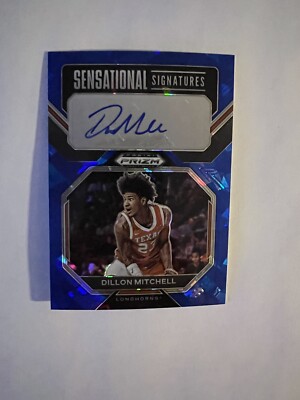 2023-24 Panini Prizm Draft Picks Dillon Mitchell Sensational Signatures ...
