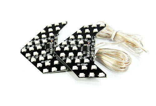 2x Amber 27 LED Sequential Arrow Panel Car Side Mirror Turn Signal ...
