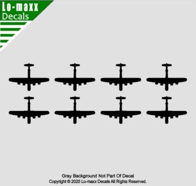 WW 2 Bomber Military Combat Fighter Aircraft Kill Markings Die Cut ...