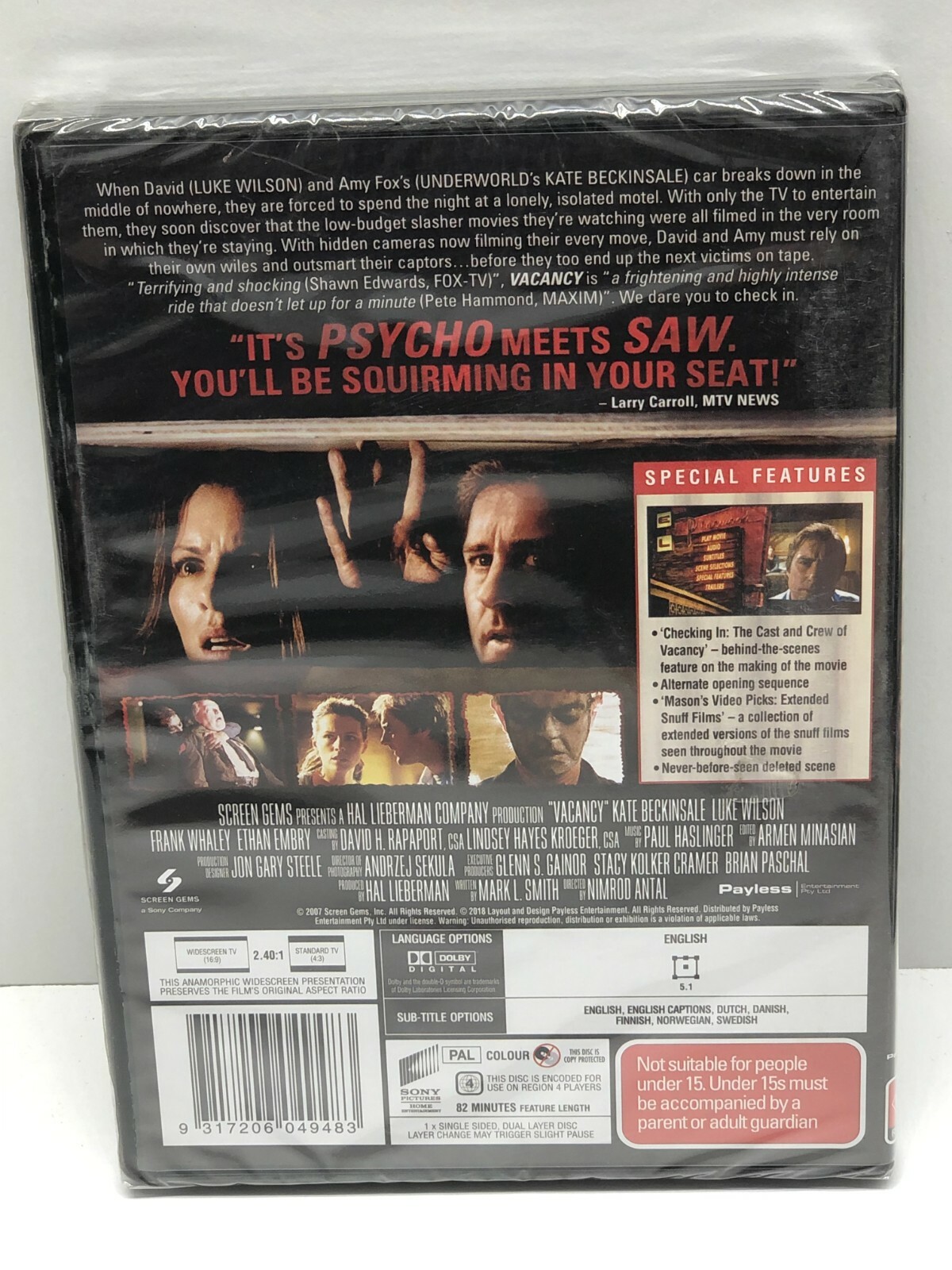 Vacancy (DVD, 2007) for sale online | eBay