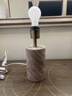 West Elm Briggs Table Lamp Natural Stone -Lamp only No Shade | eBay