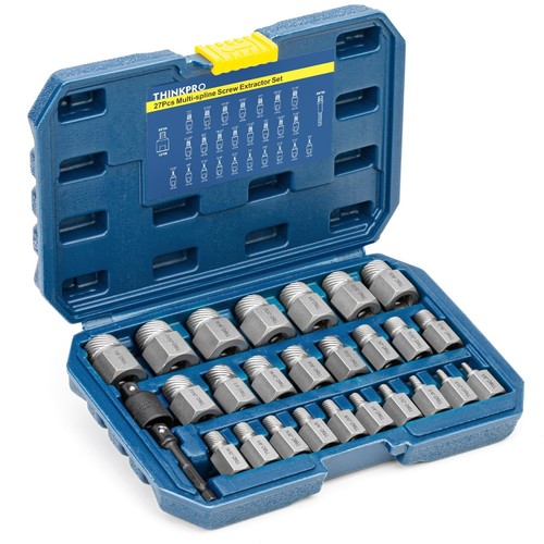 27PCS Screw Extractor Set Easy Out Bolt Extractor kit with 3/8Inch ...