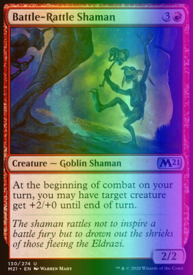 Magic the Gathering MTG Battle-Rattle Shaman (130) Core Set 2021 LP ...