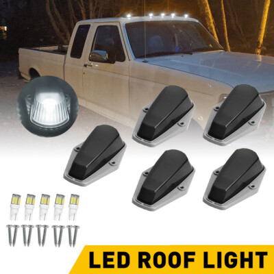 5Pcs For Ford F150 F250 F350 Running Roof Top Cab Clearance Led Lights ...