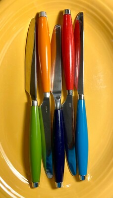 Fiesta Flatware Round Handle--DINNER KNIFE-FIVE COLOR CHOICES | eBay