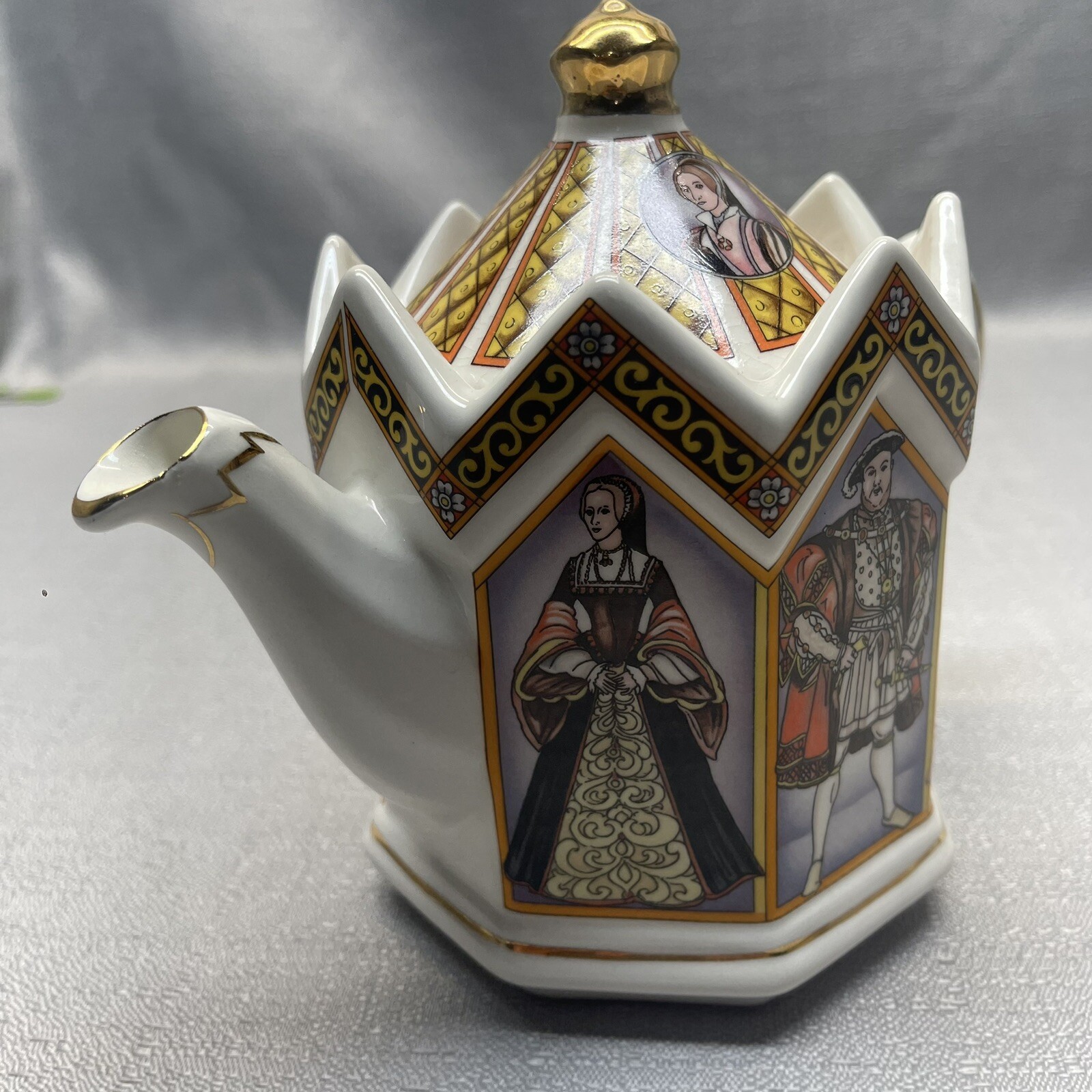 Vintage Sadler England Teapot 4440 King Henry VIII and His 6 Wives ...