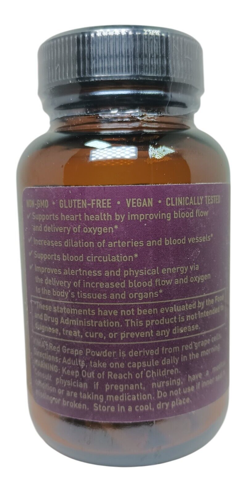 Vinia Red Grape Powder Rapid Absorbtion Piceid Resveratrol 30 Veggie ...