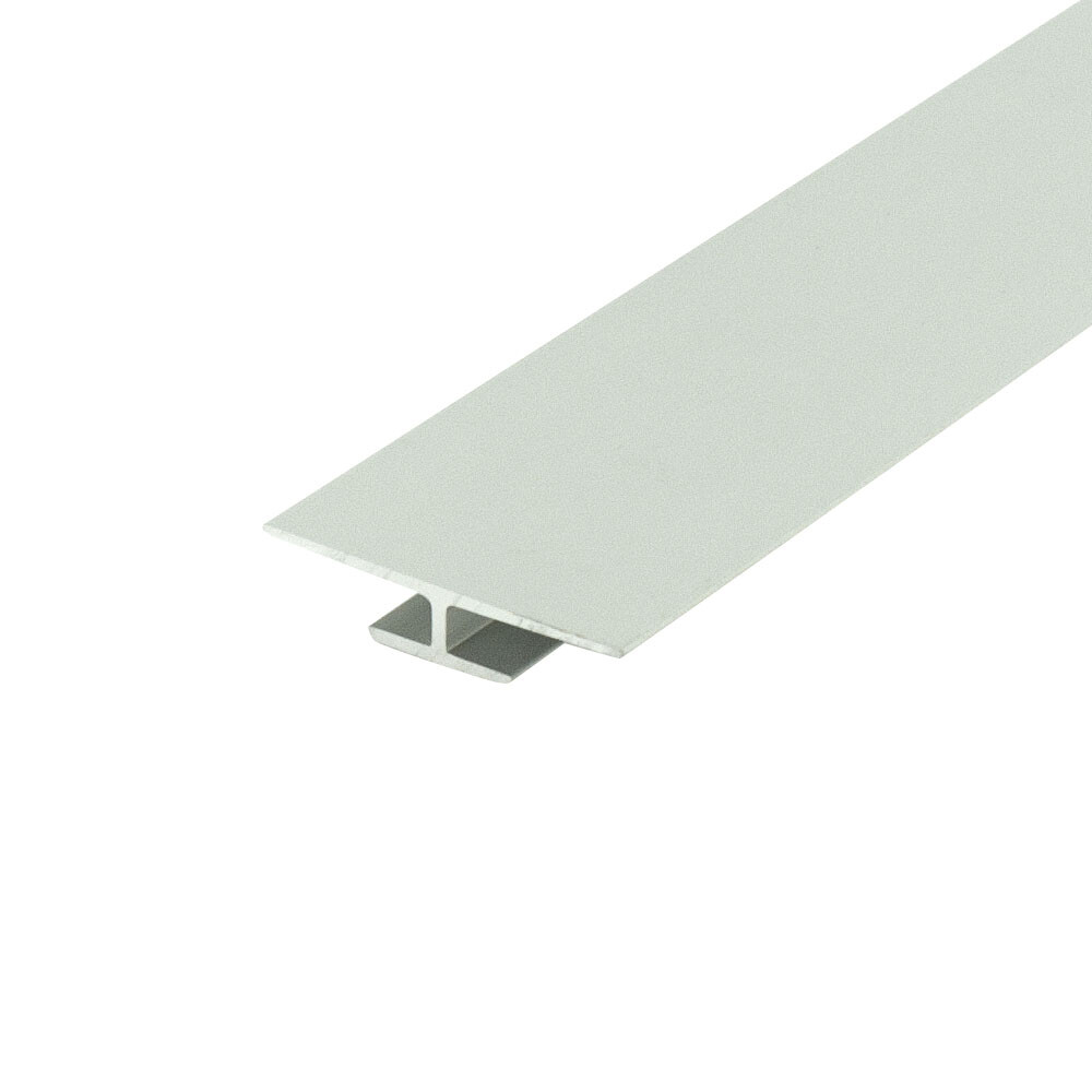 H Channel 1/8 to 5/32" Clear Anodized (Satin) Finish Aluminum Divider ...