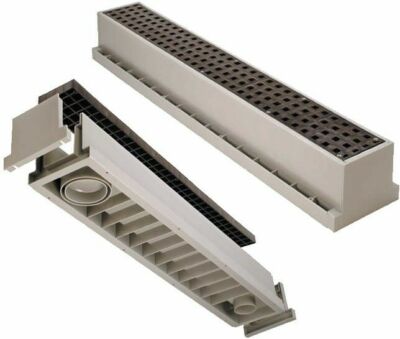 Tuf-Tite Trench Drain | Tuf-Tite TR1 Drain System 3ft. (Complete with ...