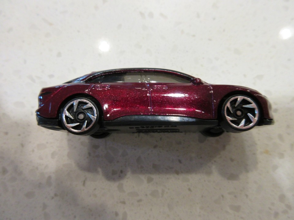 2026 Hot Wheels Lucid Air Burgundy Red HW EV 1:64 DIECAST Toy Race CAR ...