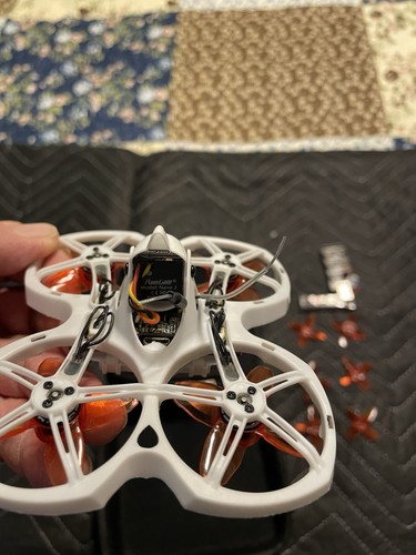 Emax tiny hawk II 2 FPV Quadcopter White Orange Props Batteries Carry ...