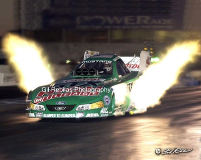 8x10 Color Drag Racing Photo JOHN FORCE 2004 Castrol GTX Mustang Funny ...