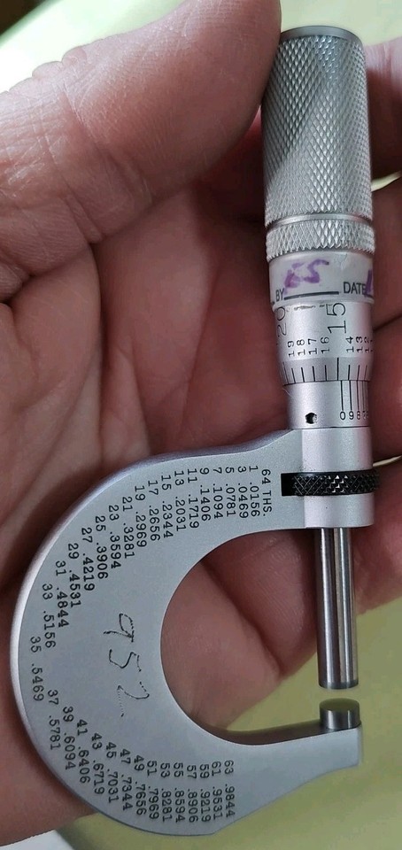 Starrett Outside Micrometer 0-1 in Mechanical T230XFL 0.00010 in ...