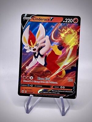 Pokémon TCG Cinderace V Fusion Strike 043/264 Holo Ultra Rare | eBay
