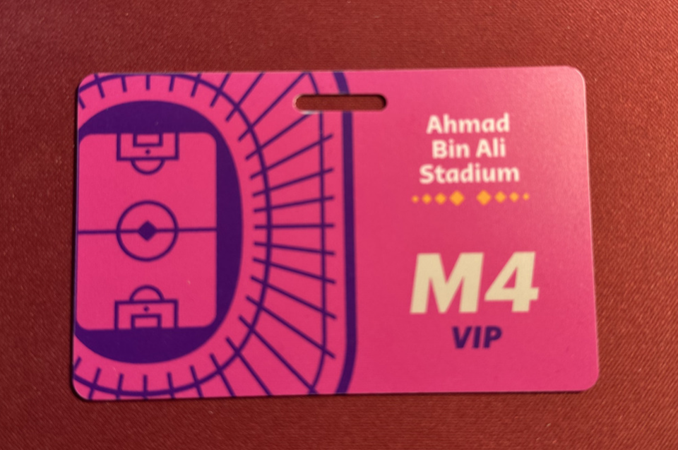 FIFA Qatar 2022 Match 4 USA Vs Wales HAYYA Souvenir VIP Gate Pass World ...