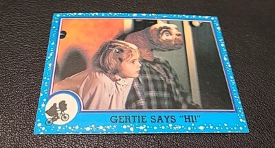 1982 Topps ET The Extra Terrestrial Trading Card #20 Gertie Says "Hi ...