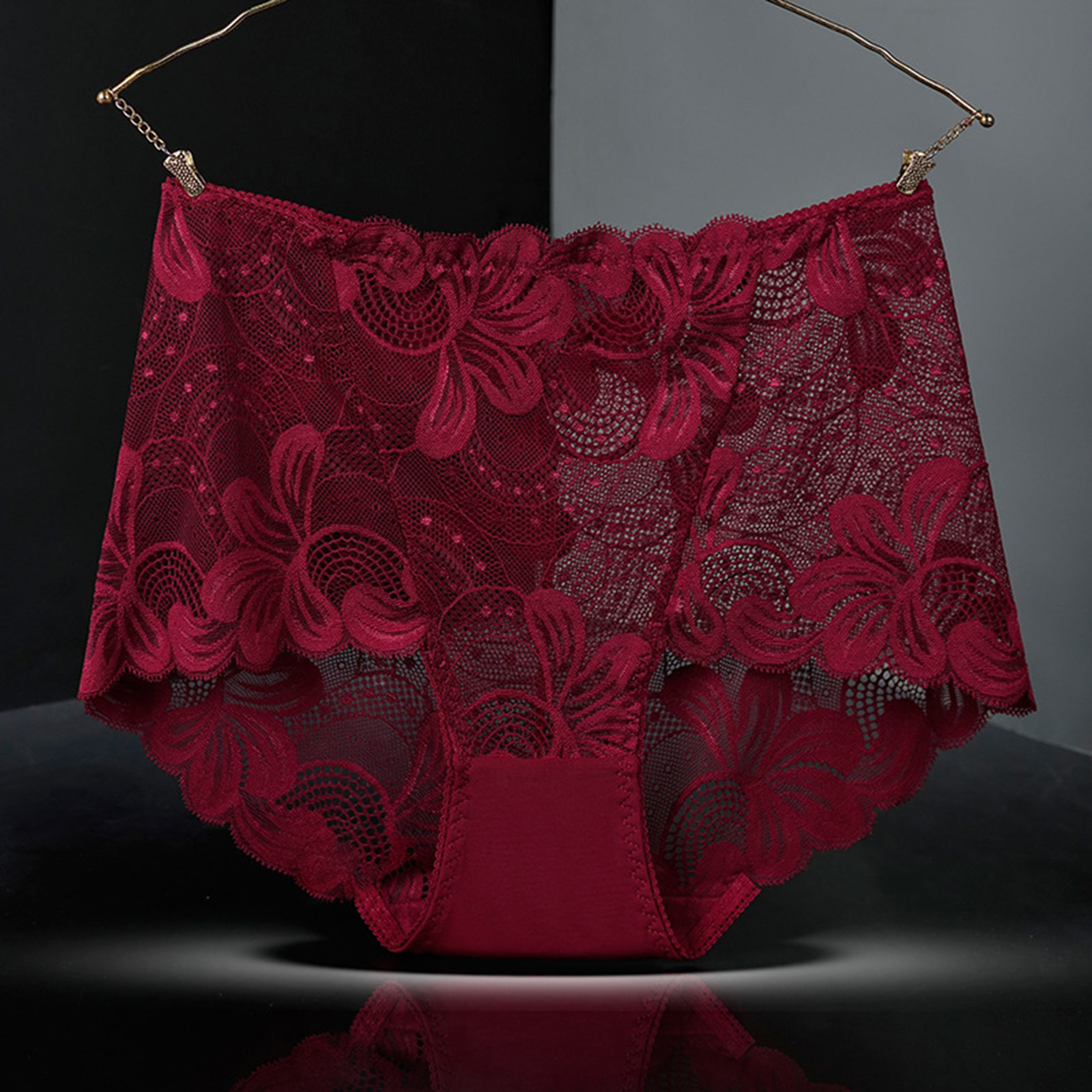 Women Briefs High Waist Daily Wear Lace Stitching Ladies Briefs ...