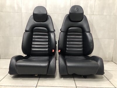 Ferrari 360 F131 Modena F360 Sport Seats Black Leather Pair Electro ...