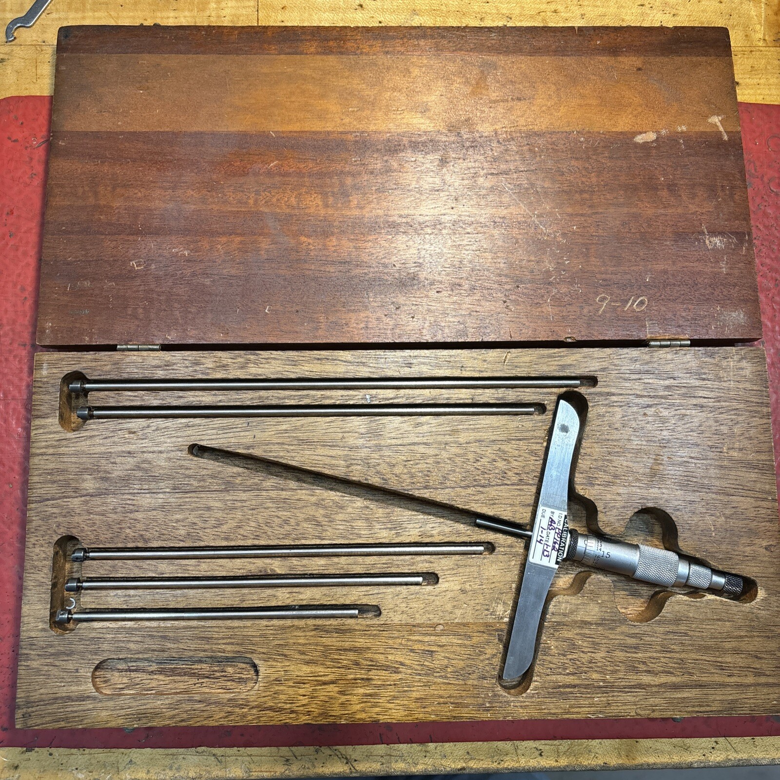 Starrett Wide Base (5”) Depth Micrometer No.445 0-6” X .001” | eBay