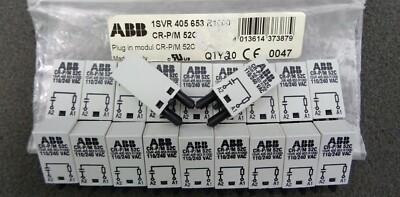 20x ABB Steckmodul RC-Glied CR-P/M 52C Plug In Module 110-240V ...