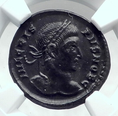 CRISPUS Roman Caesar Authentic Ancient 322AD LONDON Roman Coin Wreath ...