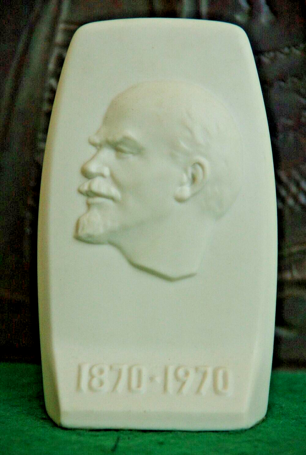 Vintage Soviet Porcelain Plaque Lenin Communism USSR Propaganda ...