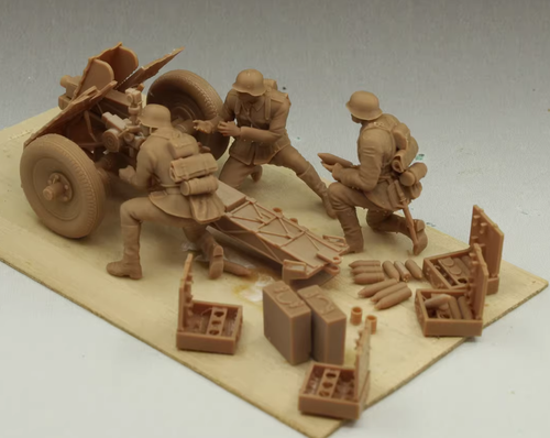 1/35 Resin German 75mm Infantry Gun Crew Set Unassembled Unpainted | eBay