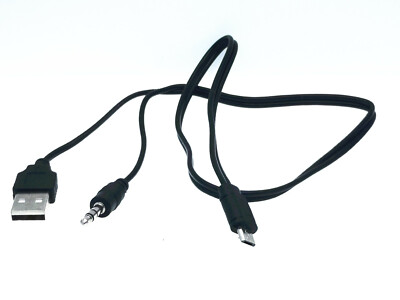 1X V3 Micro USB to 3.5mm Jack USB Audio Cable for Mini Speaker Black | eBay