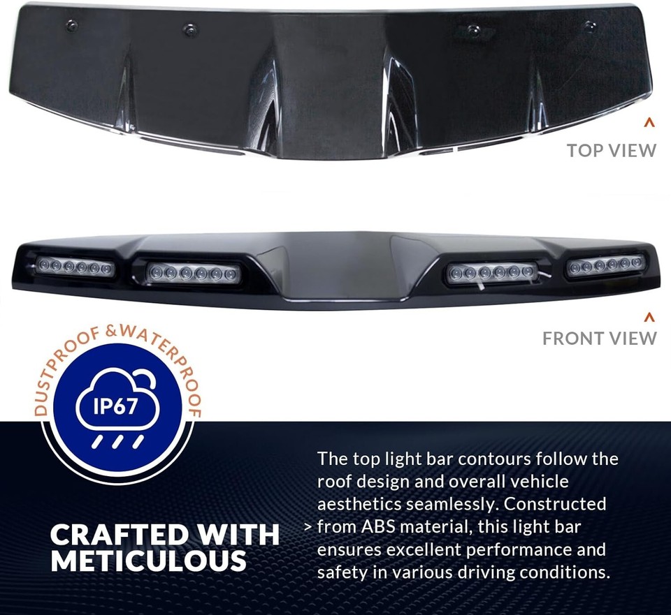 Front Top Roof Light Bar For Land Rover Defender 90 110 2025 2026 LED ...