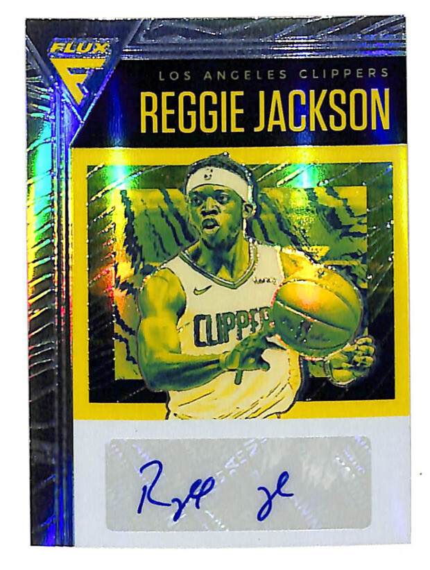 2020-21 Panini Flux Reggie Jackson silver auto autograph card Clippers ...